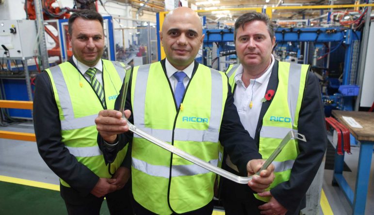 Business Secretary Sajid Javid salutes Studley firm Ricor's expansion ...