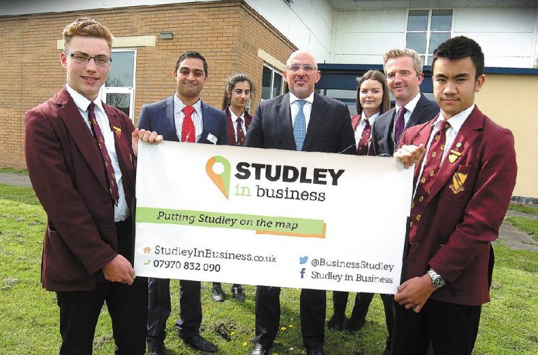 Studley High School talk business with local MP - The Redditch Standard