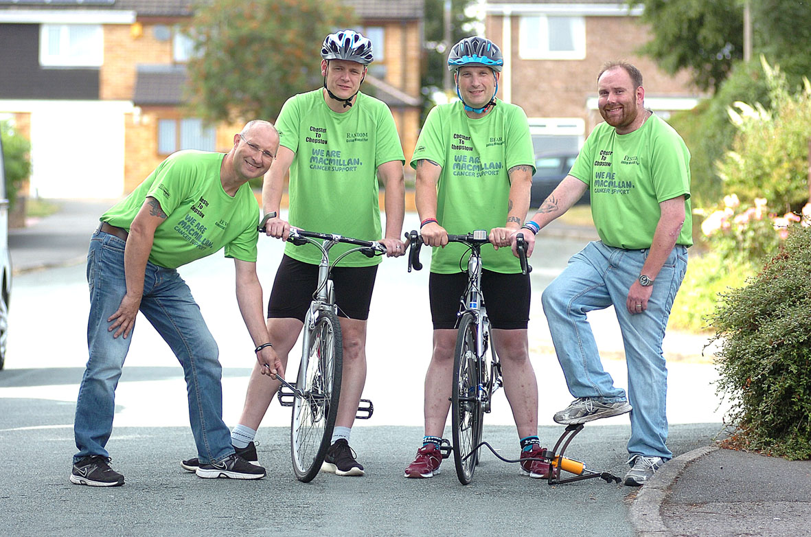 Charity push sees Redditch friends saddle up - The Redditch Standard