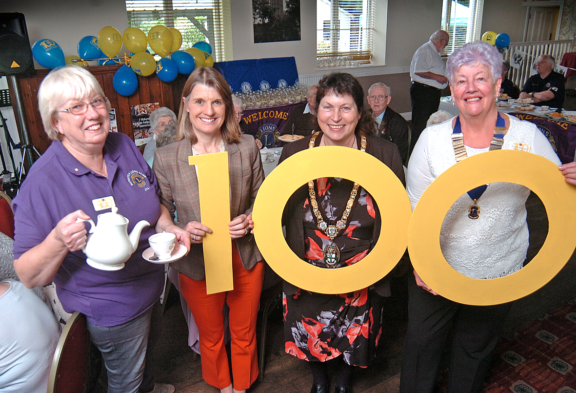 Enjoying a celebratory cuppa in Redditch to mark 100 years of Lions ...