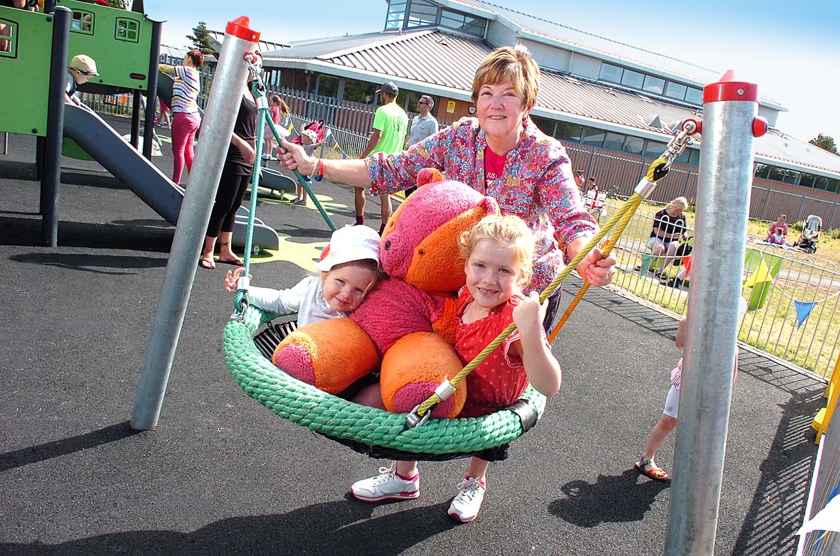 Delight as new £40,000 children's play area swings into action in ...