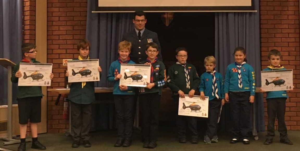 High fling Cieron drops in at special Redditch Scouts awards night ...
