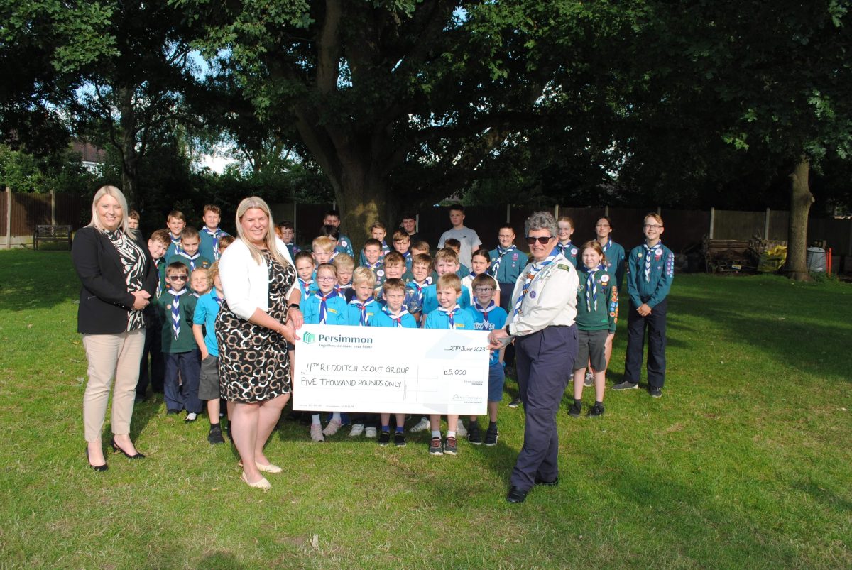 House builder donates £5,000 cash boost to Redditch scout group - The ...