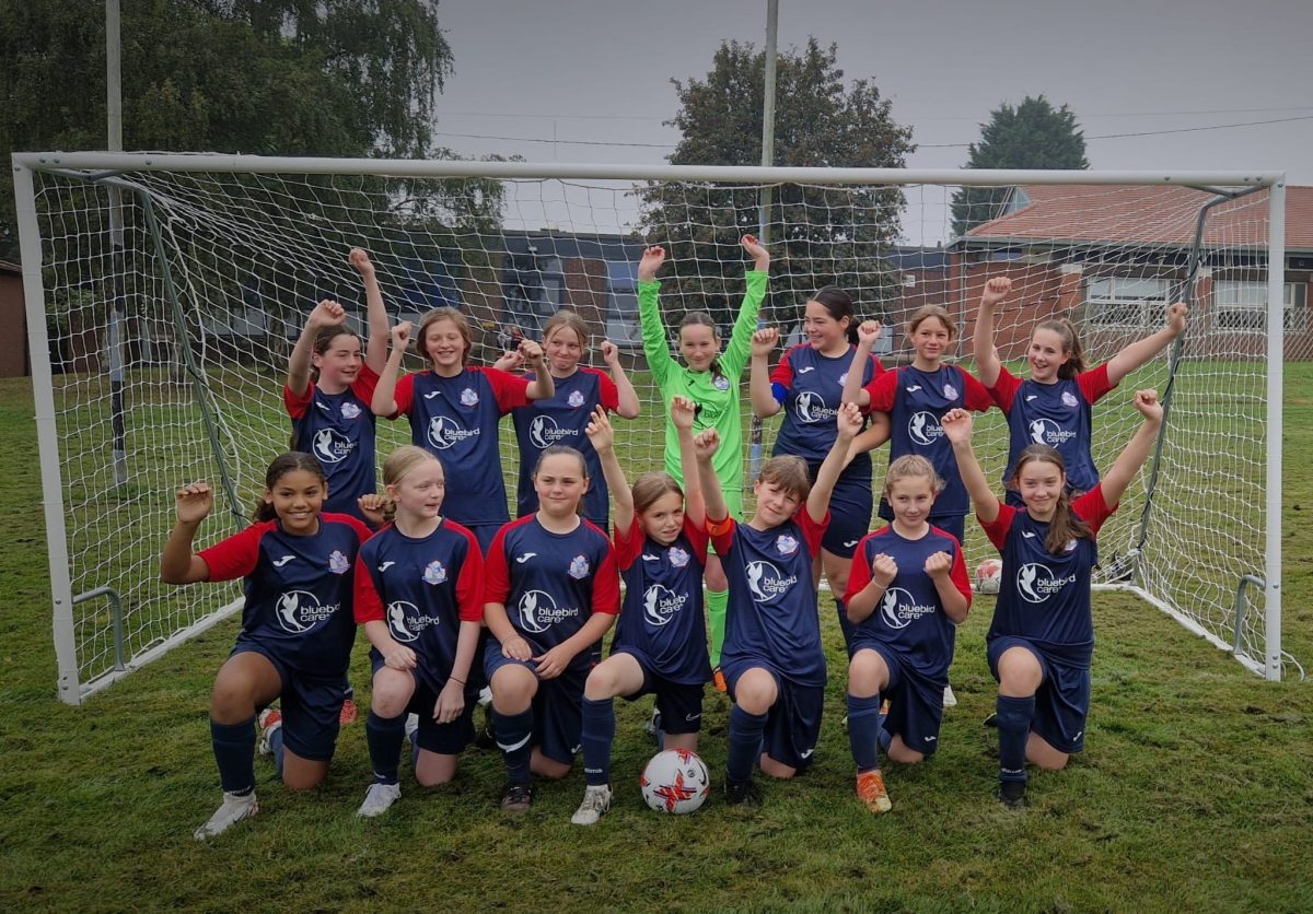 Bluebird care kits Redditch girls football team out for new season ...