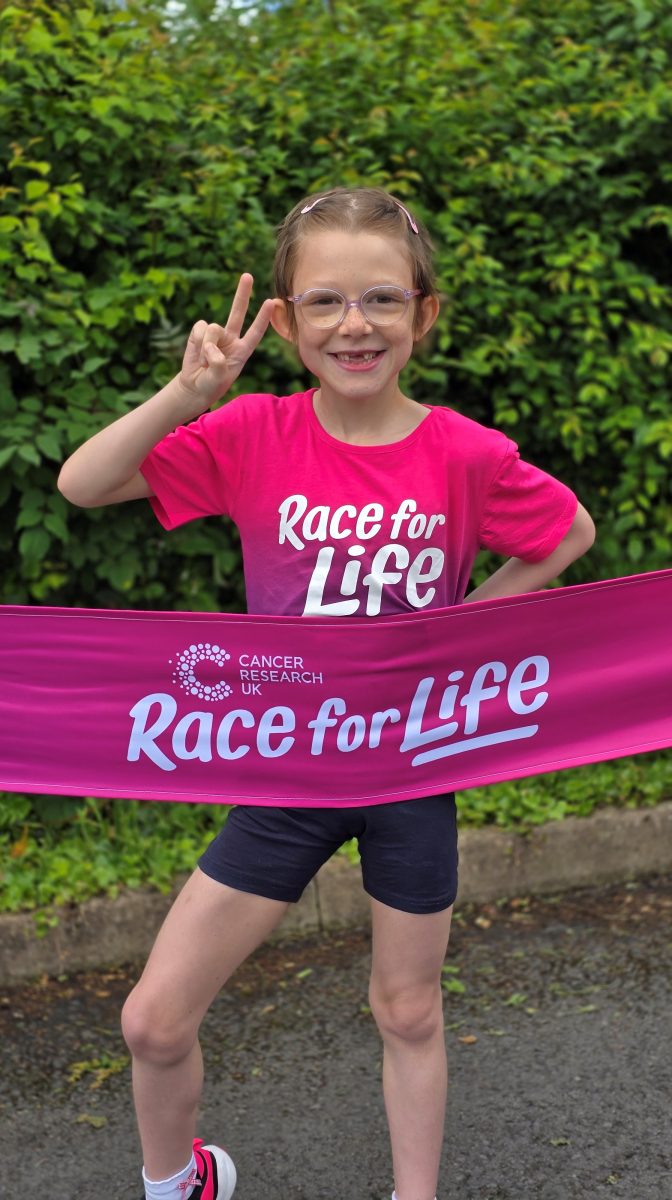 Young Maya defying all odds to run Redditch's 5k Race For Life whilst ...