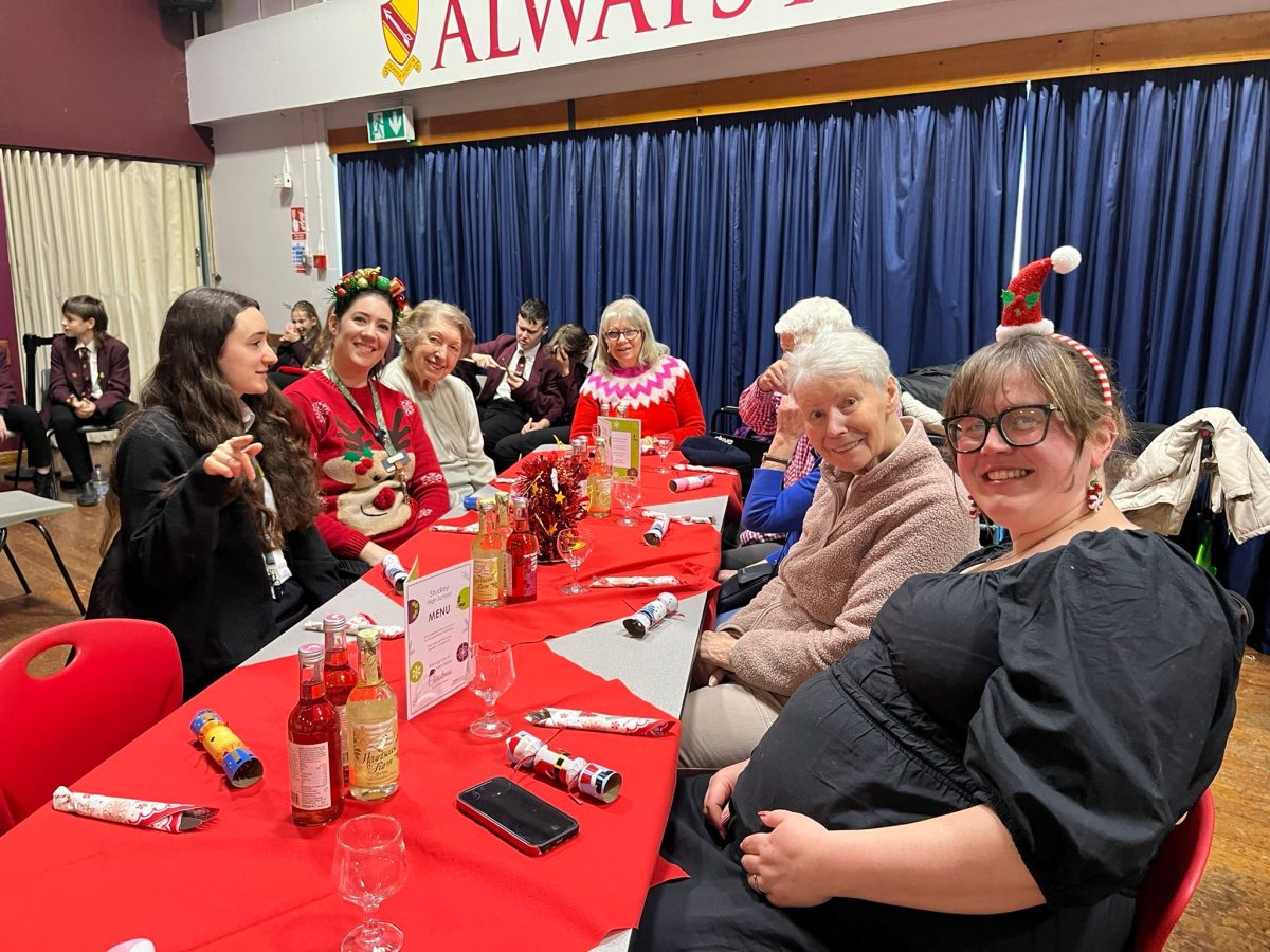 Studley High School hosts festive lunch for care home residents - The ...