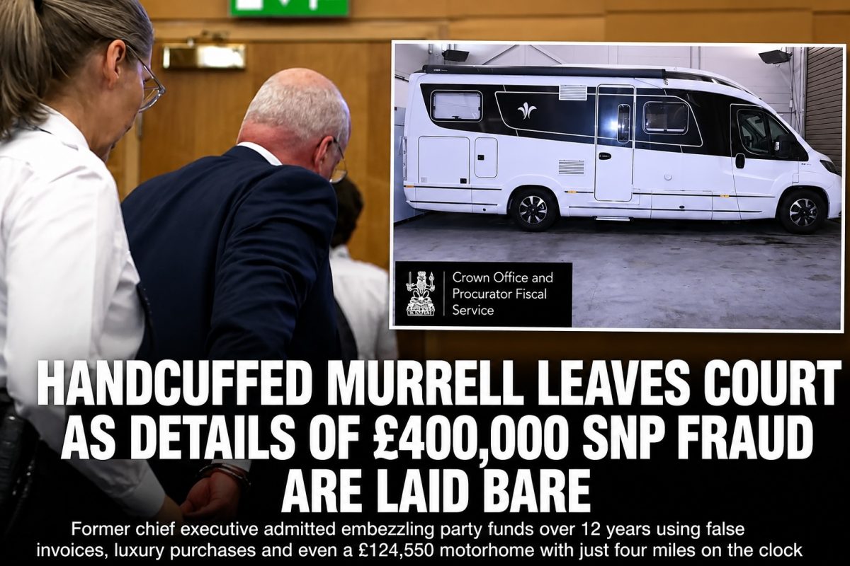 Handcuffed Peter Murrell Leaves Court As Full Extent Of £400,000 SNP ...
